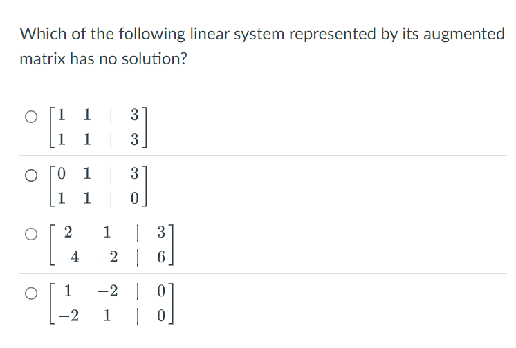 Solved Which of the following linear system represented by | Chegg.com