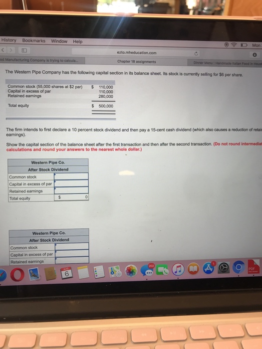 Solved History Bookmarks Window Help od Chapter 18 | Chegg.com