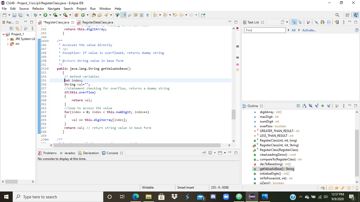 HELP on this RegisterClass and RegisterdDataClass! 1. | Chegg.com