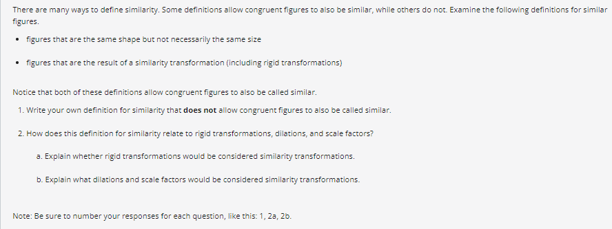 Solved There are many ways to define similarity. Some | Chegg.com