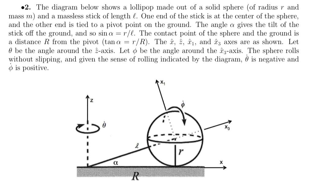 •2. The diagram below shows a lollipop made out of a | Chegg.com