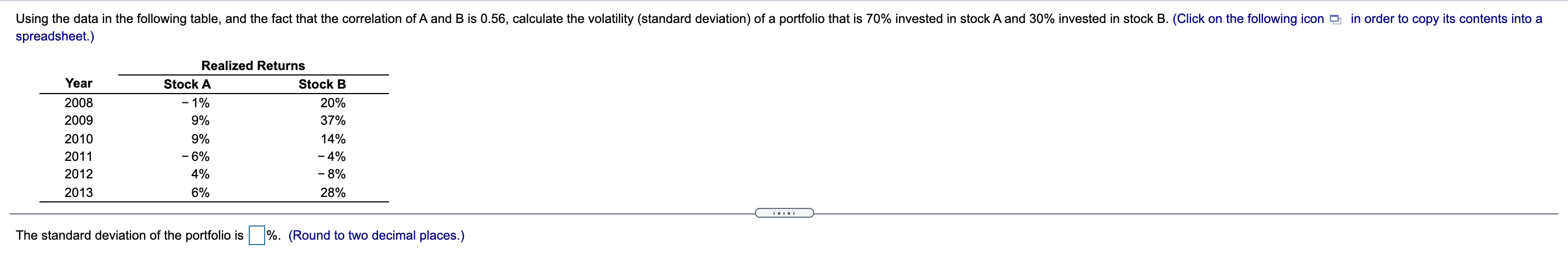 Solved Using the data in the following table, and the fact | Chegg.com