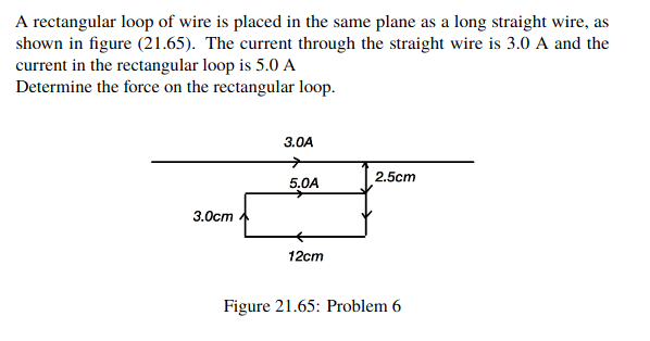Solved A rectangular loop of wire is placed in the same | Chegg.com