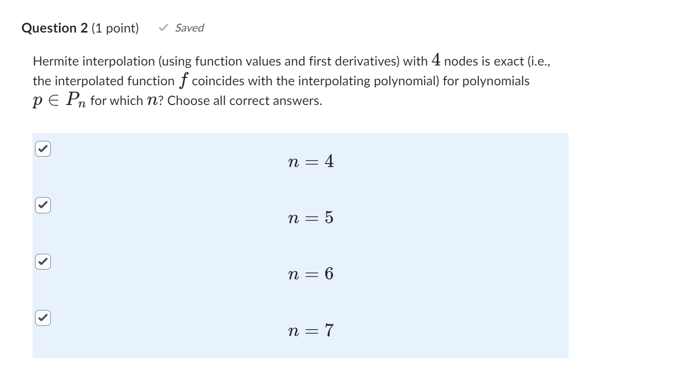 Solved Hermite interpolation (using function values and | Chegg.com