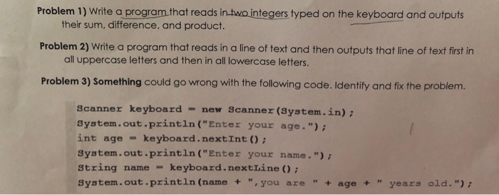 Solved Please do the following, please type out code (hand | Chegg.com