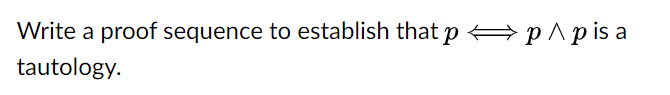Solved Write a proof sequence to establish that p Epipis a | Chegg.com