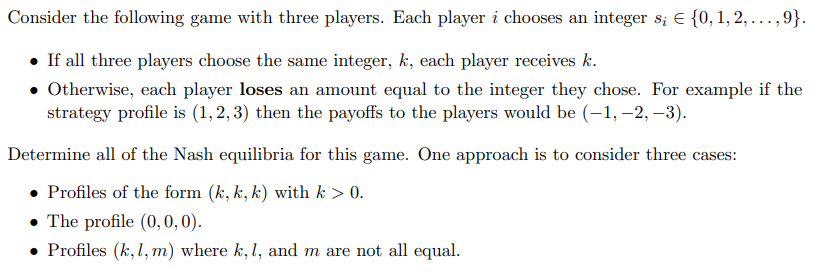 Solved GAME THEORY: Consider the following game with three | Chegg.com