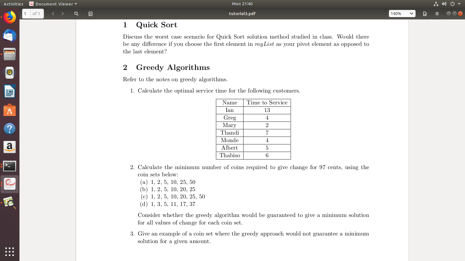 Solved Activities Document viewer Mon 21:40 tutorial3.pdf | Chegg.com
