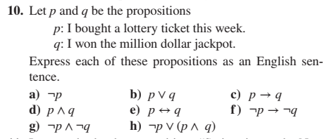 Solved 0. Let p and q be the propositions p : I bought a | Chegg.com