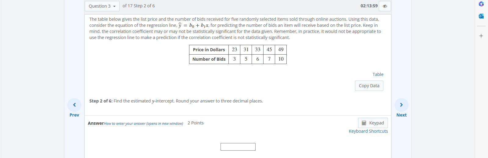 Solved The table below gives the list price and the number | Chegg.com