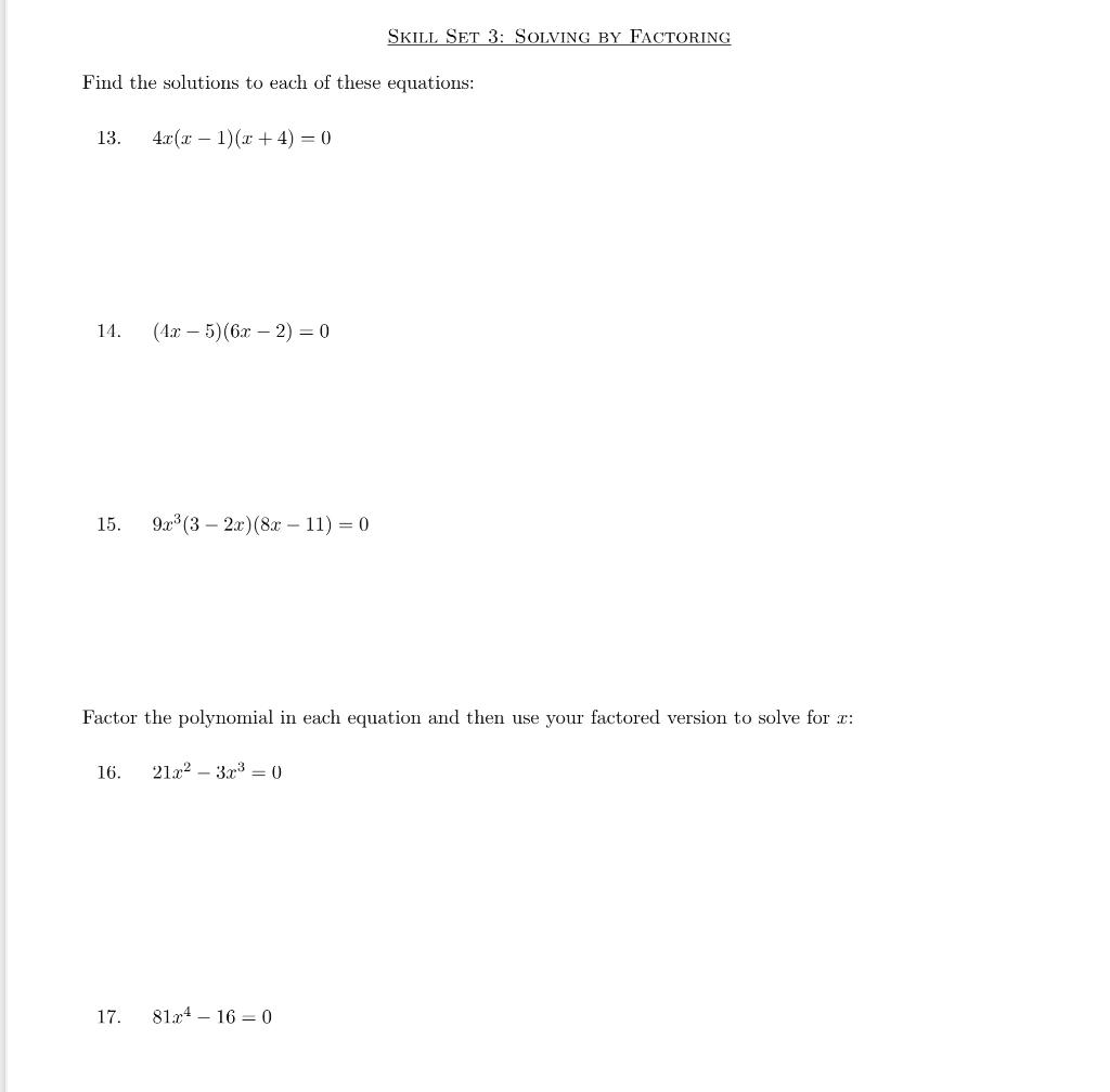 Solved Find the solutions to each of these equations: 13. | Chegg.com