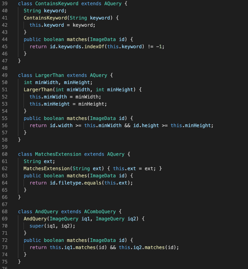 Task 2 Take the starter code for image queries that | Chegg.com