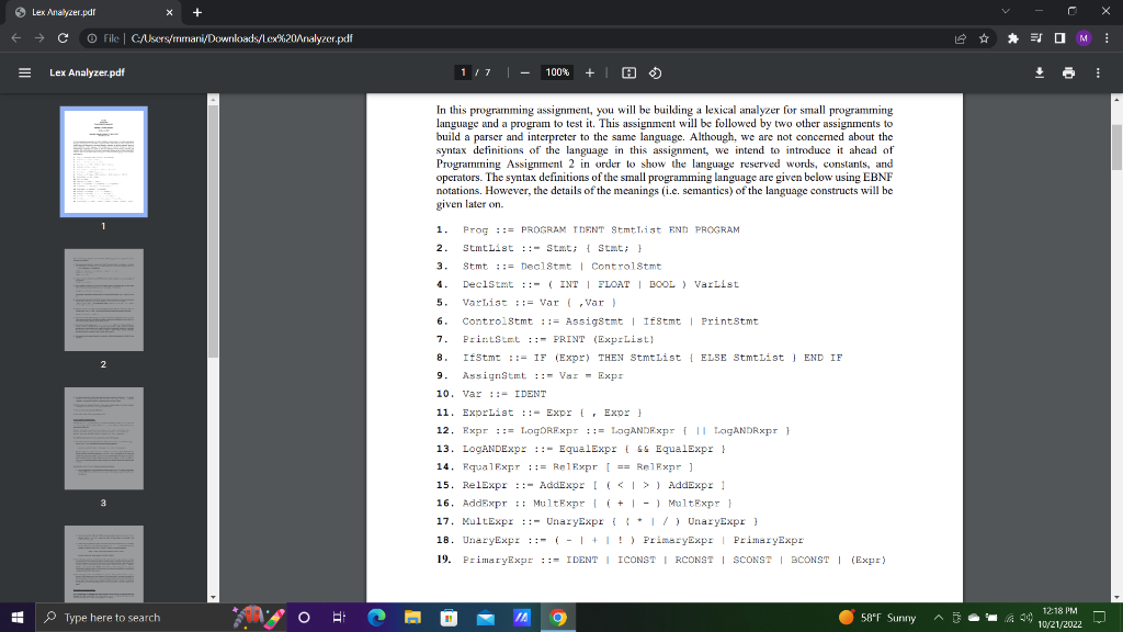 In this programming assignment, you will be building | Chegg.com