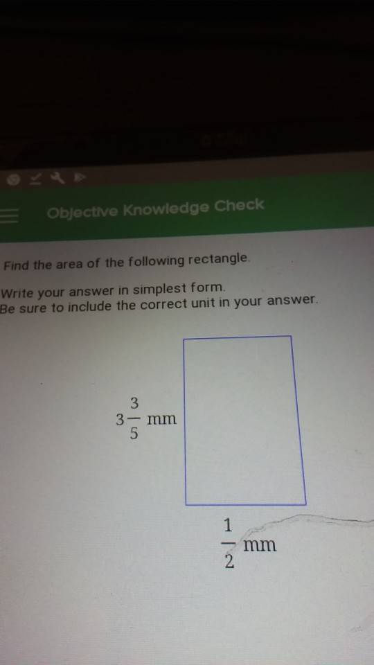 Solved Objective Knowledge Check Find the area of the | Chegg.com