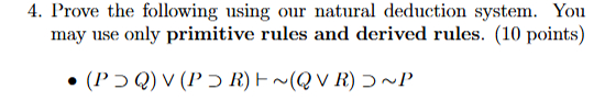 Solved Prove the following using our natural deduction | Chegg.com