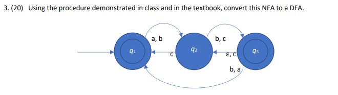 Solved 3. (20) Using the procedure demonstrated in class and | Chegg.com