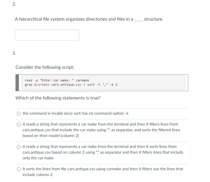 Solved A hierarchical file system organizes directories and | Chegg.com