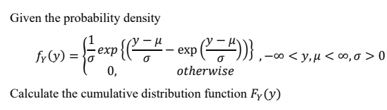Solved Given the probability density | Chegg.com