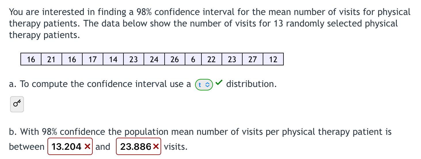 Solved You are interested in finding a 98% confidence | Chegg.com