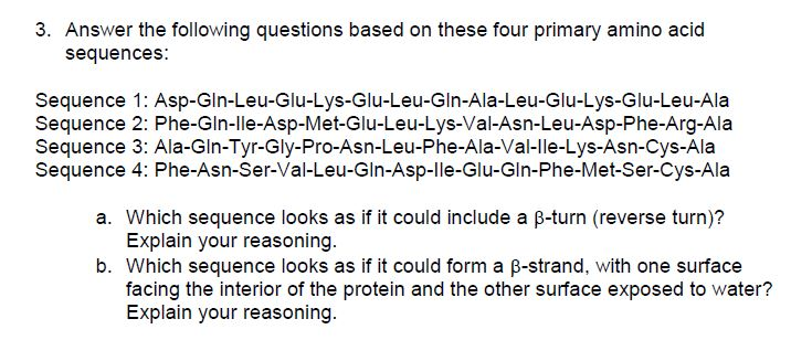 Solved 3. Answer the following questions based on these four | Chegg.com