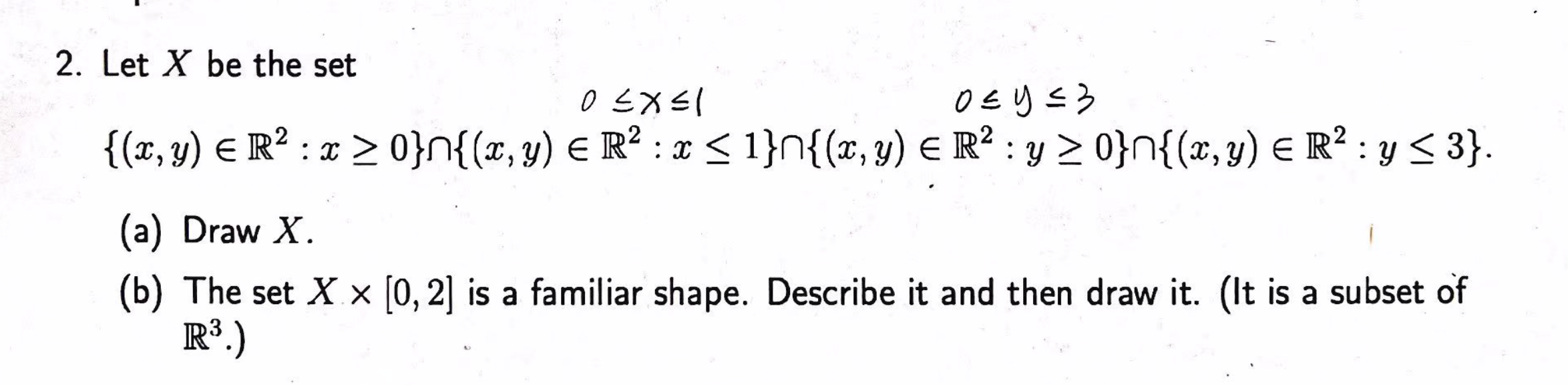 Solved 2. Let X be the set | Chegg.com