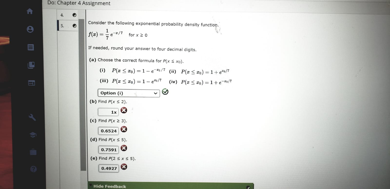 Solved Do: Chapter 4 ﻿AssignmentConsider the following | Chegg.com