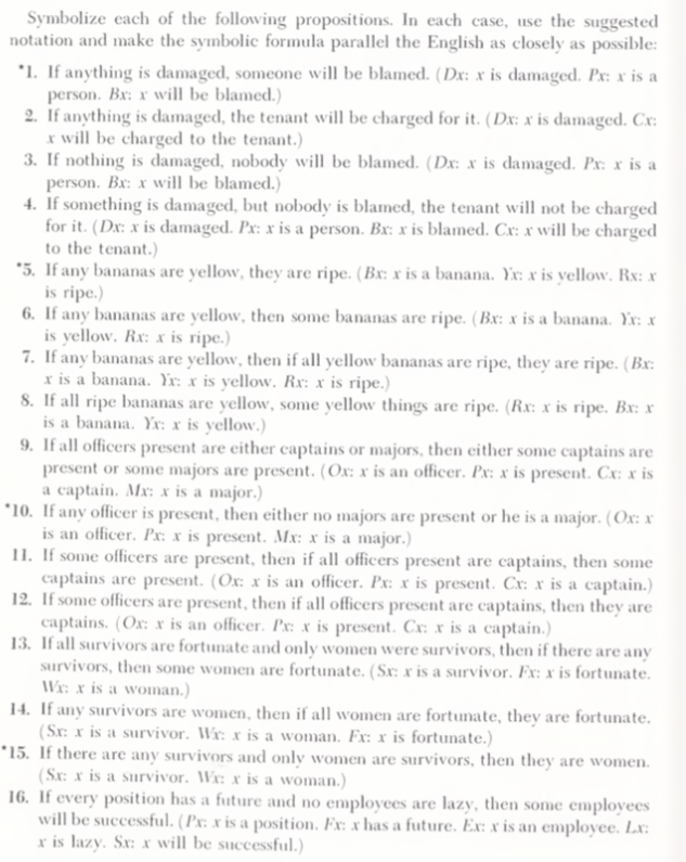 Solved Symbolize each of the following propositions. In each | Chegg.com