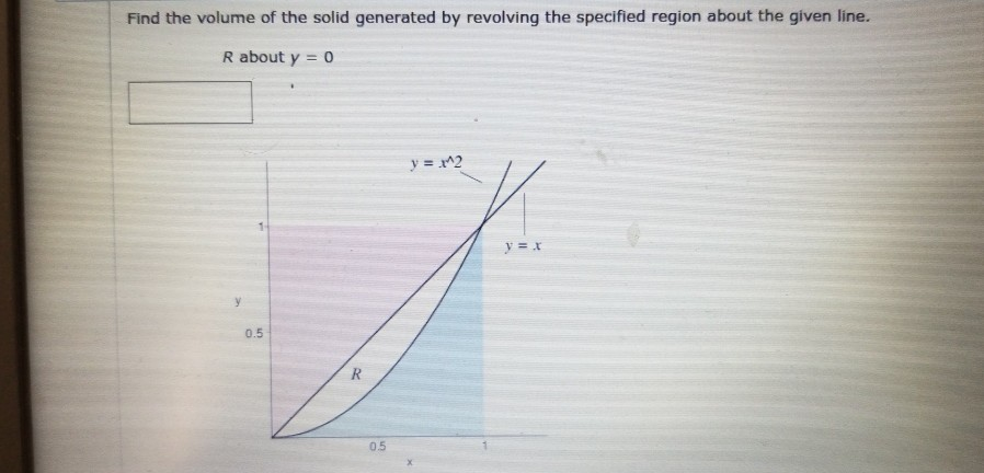 Solved Find the volume of the solid generated by revolving | Chegg.com