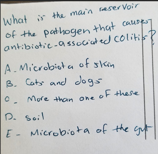 Solved What is the main reservoir of the pathogen that | Chegg.com