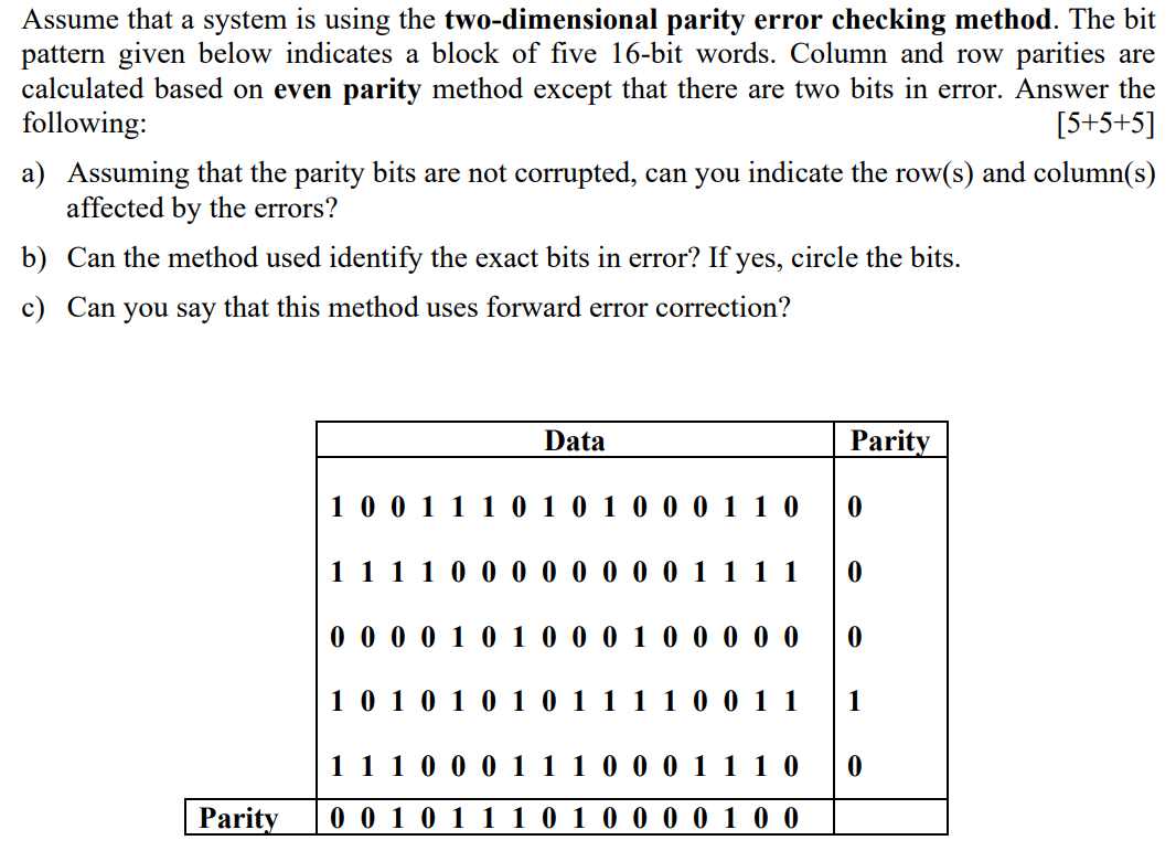 Solved Assume that a system is using the two-dimensional | Chegg.com