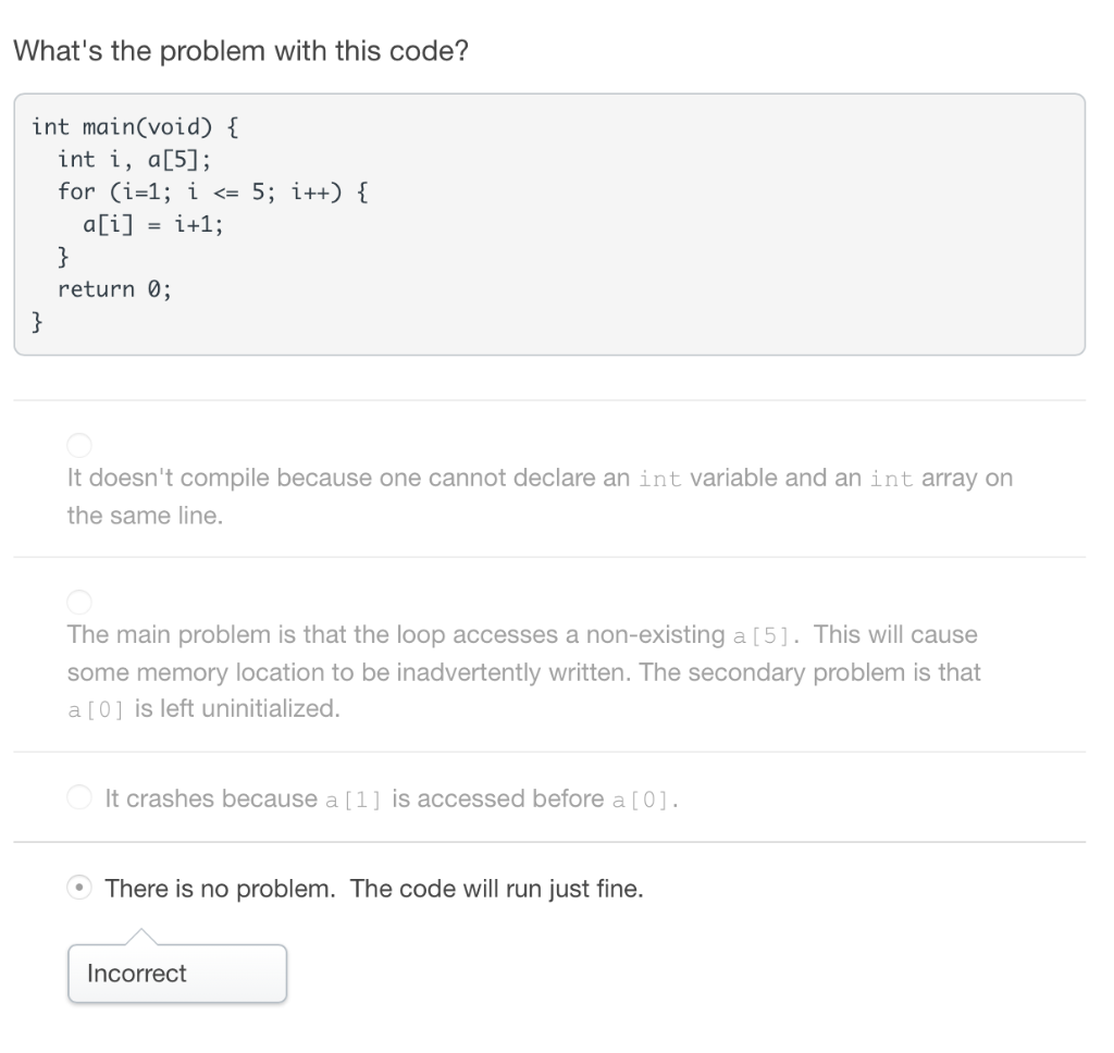Solved What does the following program do? int main(void) { | Chegg.com