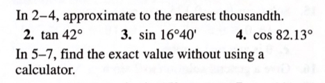 Solved In 2-4, ﻿approximate to the nearest | Chegg.com