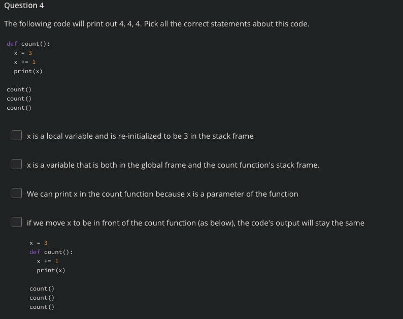 Solved [ALL QUESTIONS ARE FOR PYTHON] Hi, any | Chegg.com