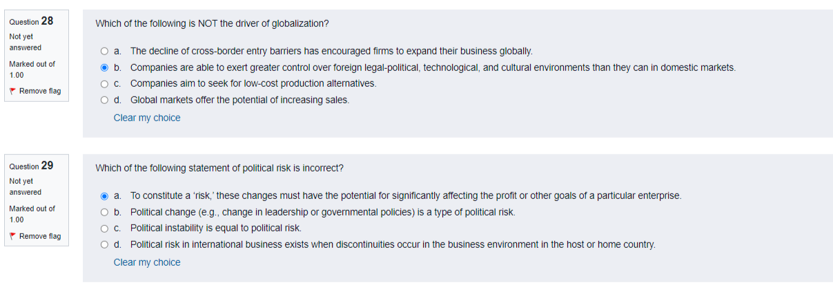 Solved Which of the following is NOT the driver of | Chegg.com