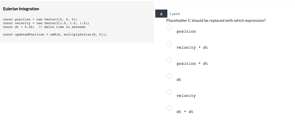 Solved Eulerian Integration 6 1 point | Chegg.com