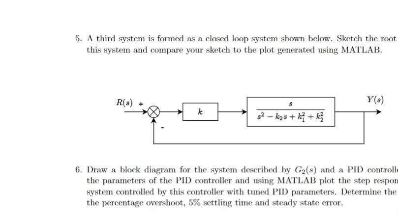 Solved 5. A third system is formed as a closed loop system | Chegg.com