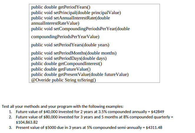 Solved Create a Compound Interest program (simple text, no | Chegg.com