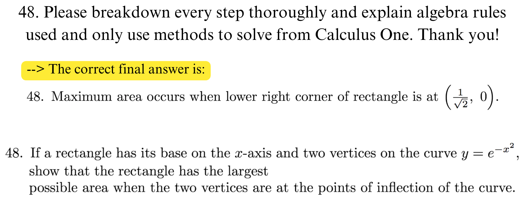 Solved 48. Please breakdown every step thoroughly and | Chegg.com