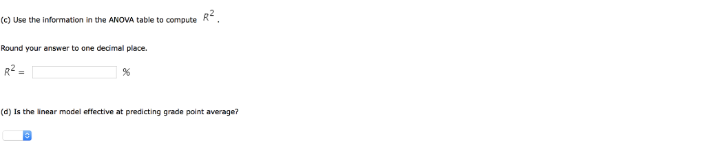 Solved ANOVA for Verbal SAT as a Predictor of GPA How well | Chegg.com