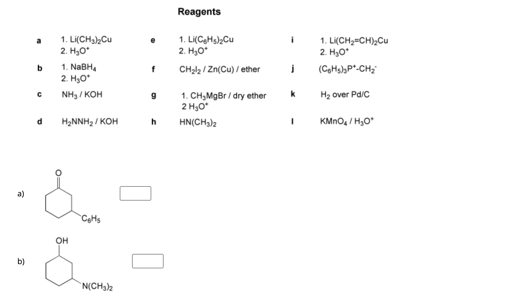 Solved Choose reagents to convert 2-cyclohexenone to the | Chegg.com