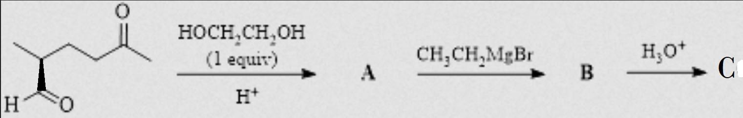 Solved Question: Draw the final compound C produced in the | Chegg.com