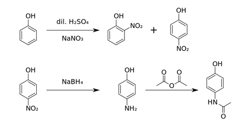 Solved OH OH OH dil. H2SO4 NO2 + NaNO3 NO2 운 앤 OH H NaBH4 HN | Chegg.com