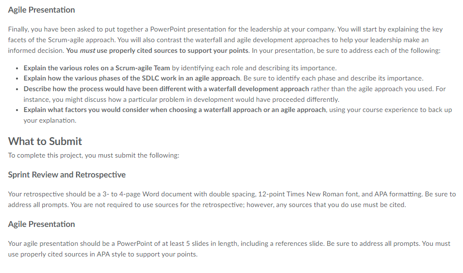 Solved In this project, you will demonstrate your mastery of | Chegg.com