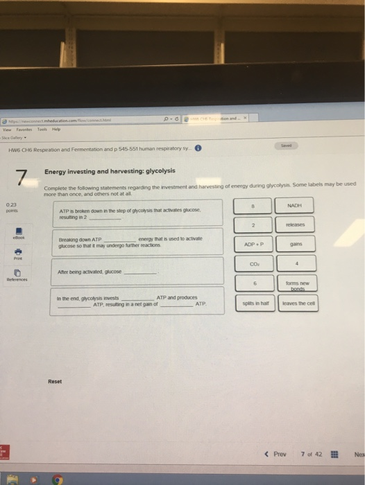 Solved: W Faventes Toeh Help Ce Gallery Hw6 CH6 Respiratio... | Chegg.com