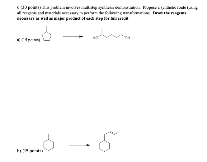Solved 6 (30 points) This problem involves multistep | Chegg.com