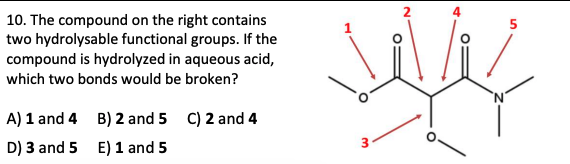 Solved The compound on the right containstwo hydrolysable | Chegg.com