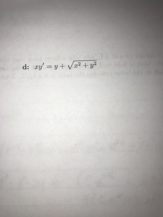 Solved Solve the following differential equation | Chegg.com