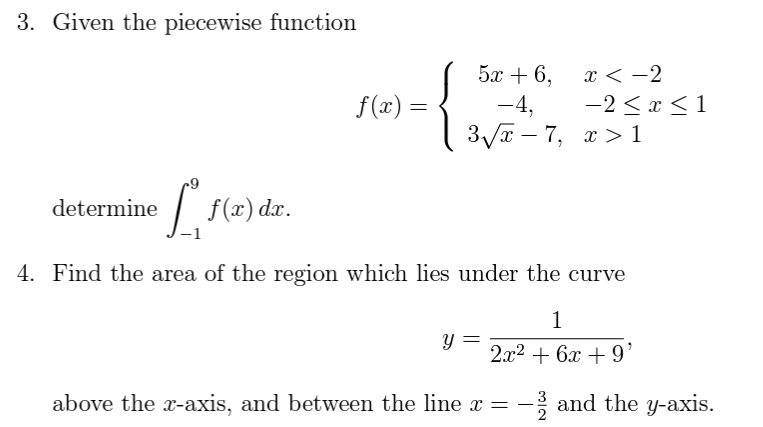 Solved 3. Given the piecewise function | Chegg.com