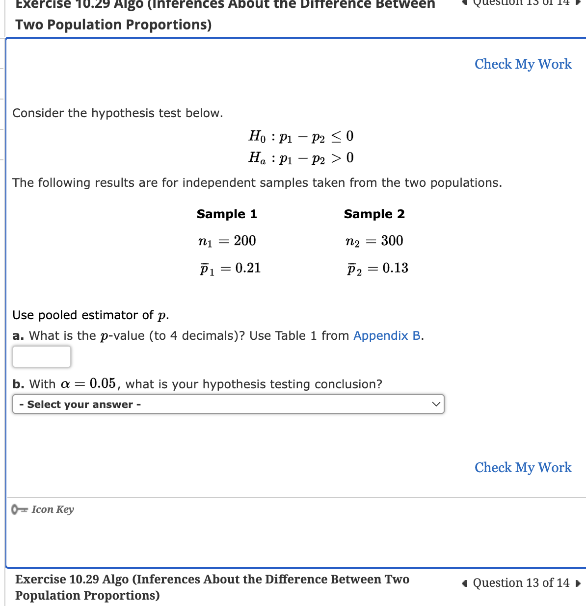 Solved Two Population Proportions)Consider the hypothesis | Chegg.com