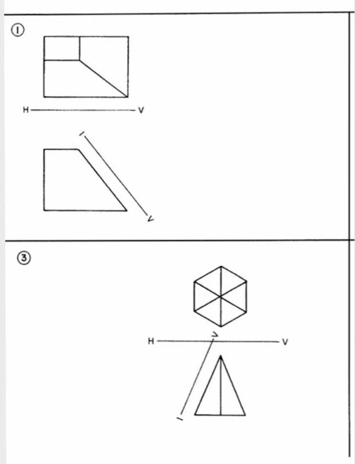 Solved Draw the auxiliary view of the inclined face only to | Chegg.com